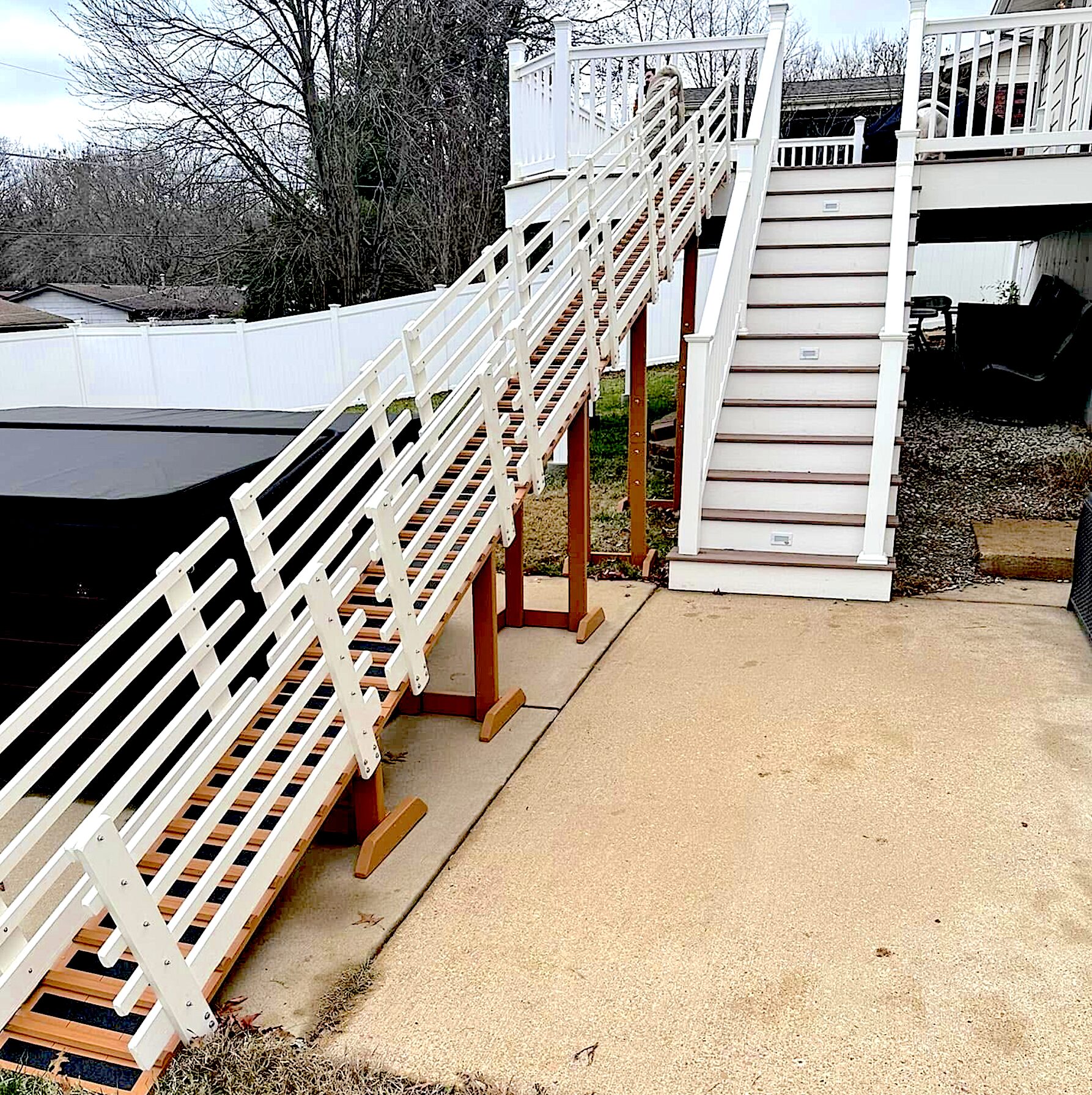 RUFF RAMP: indoor/outdoor system to help painful dogs use stairs ...